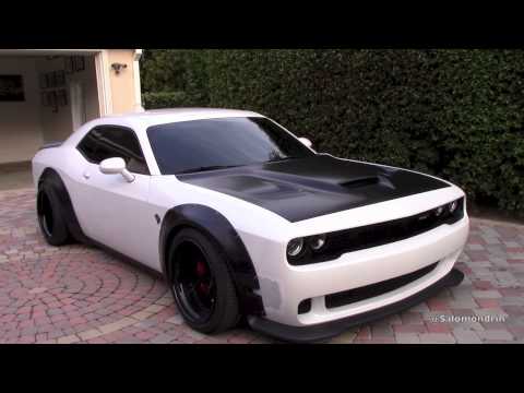 Dodge Challenger Hellcat Gets Liberty Walk Kit and Air Suspension In ...