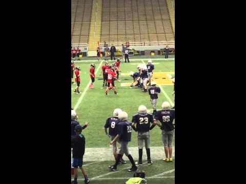 Logan's football game in Kibbie Dome,10-31-15