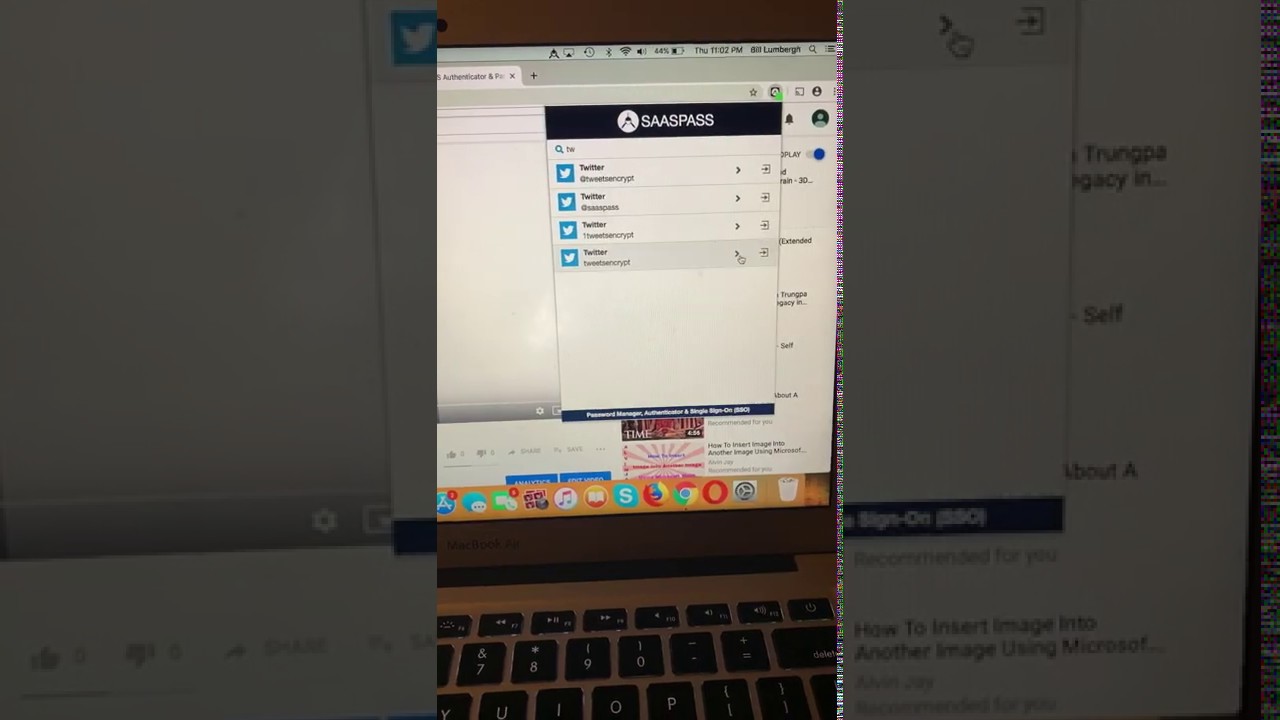 Password Manager & Authenticator Code autofill from Chrome Browser Extension