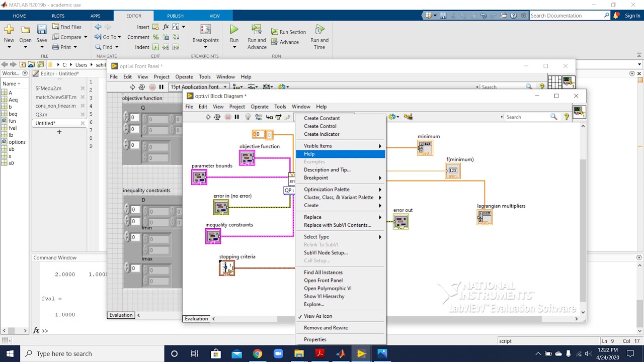 Optimization in Labview