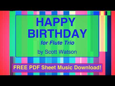 Happy Birthday for Flute Trio