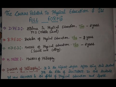 Full form of sports courses important sports related full forms