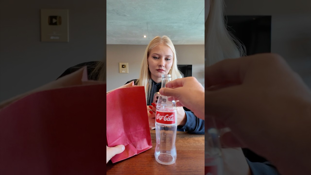 I Made The Coke Bottle DISAPPEAR!!! 😱🤯 @juliet_smxll #shorts #magic #funny #viral