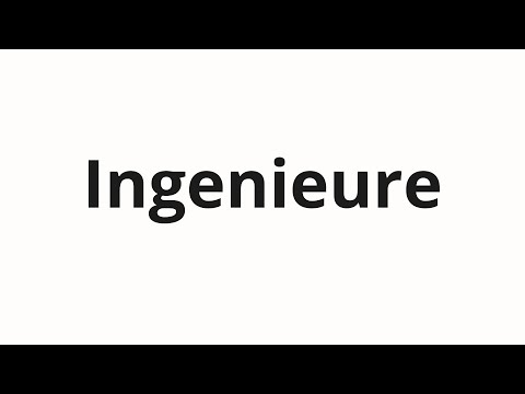 How to pronounce Ingenieure