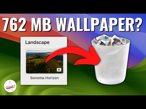 How to Delete Sequoia & Sonoma's New Live Aerial Wallpapers! [THEY ARE HUGE]
