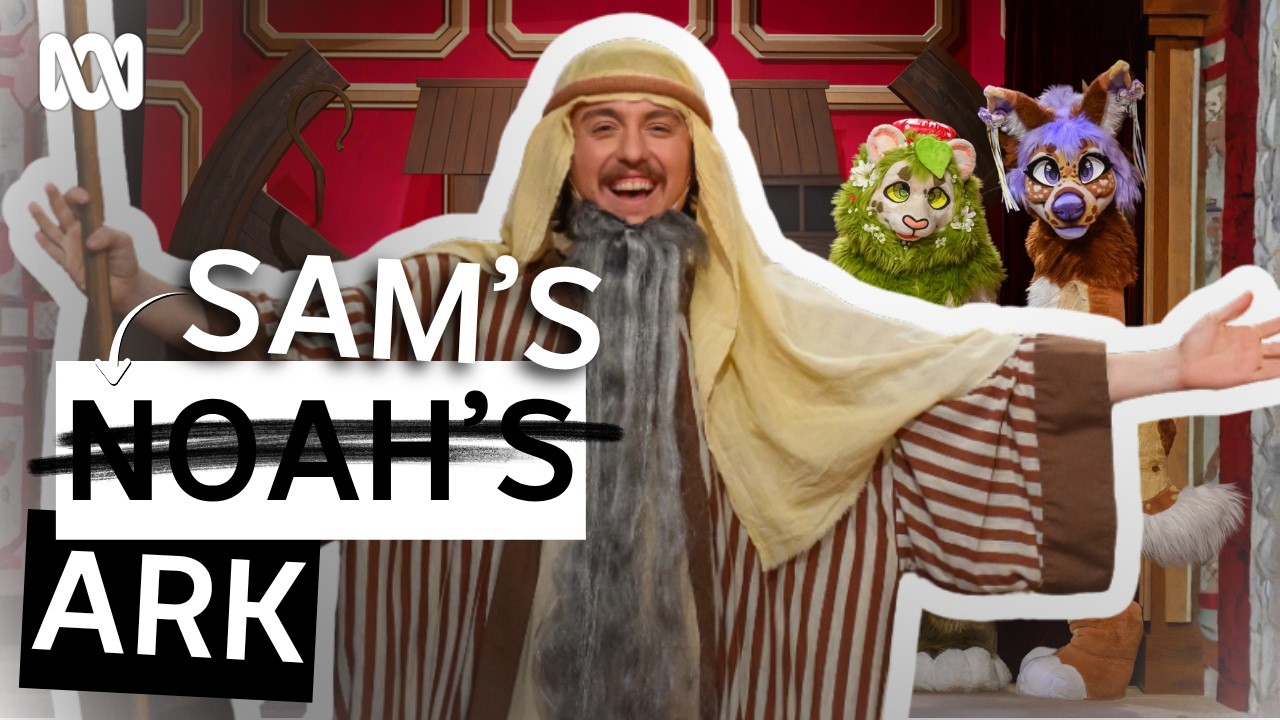 Sam Campbell recreates 'Noah's Ark' | Guy Montgomery's Guy Mont Spelling Bee | ABC iview