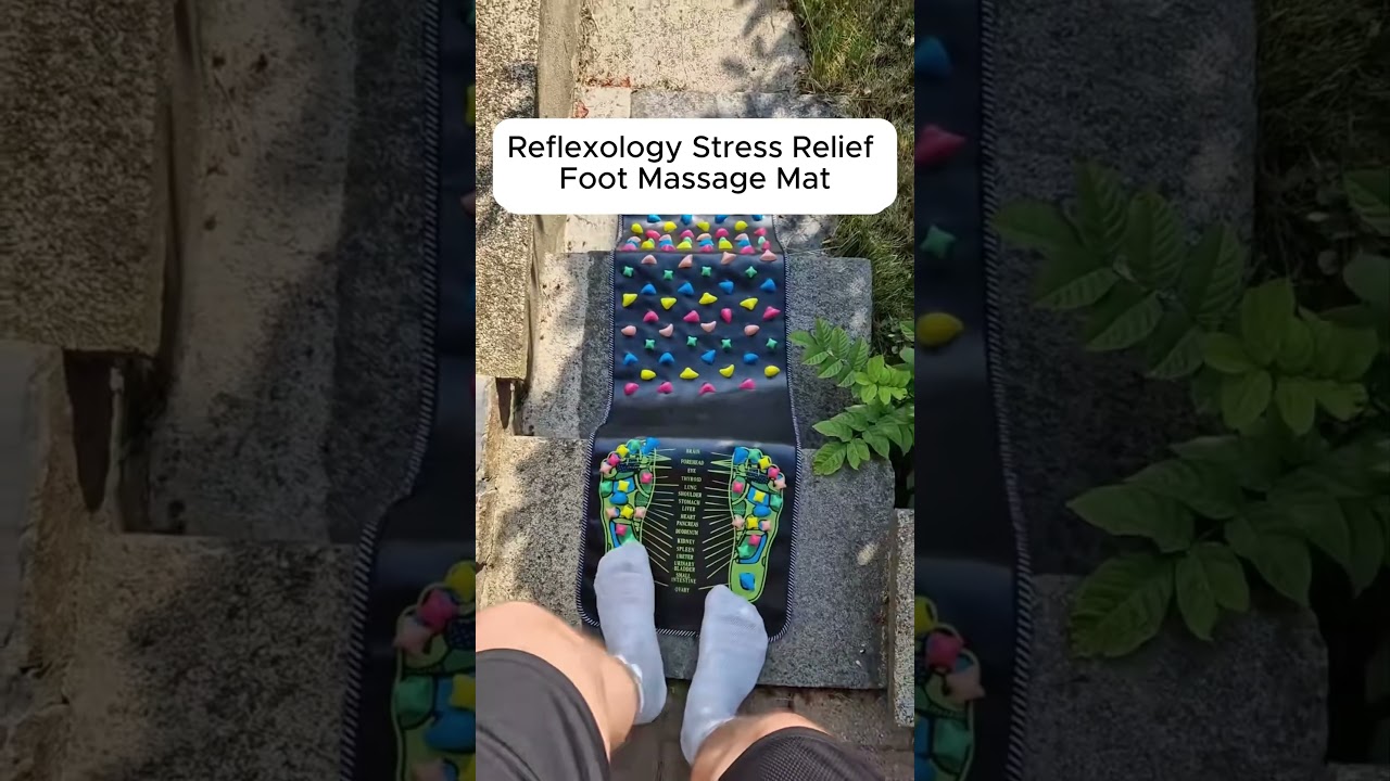 Product Link in Bio ( # 2581  ) ▶️ Multi-Point Reflexology Stress Relief Foot Massage Mat