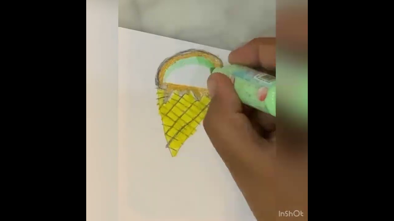 How to make ice cream sticker