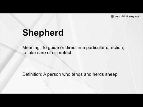 Shepherd Meaning