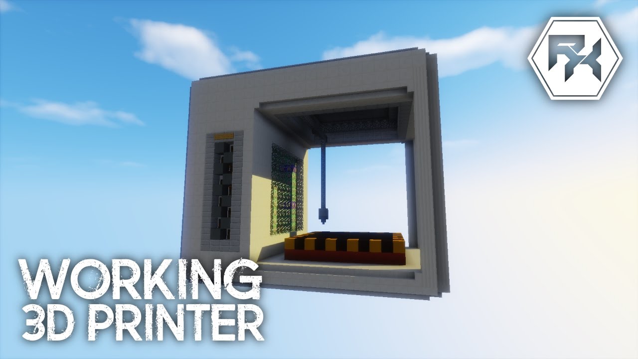 Working Command Block 3D Printer [Minecraft Showcase]