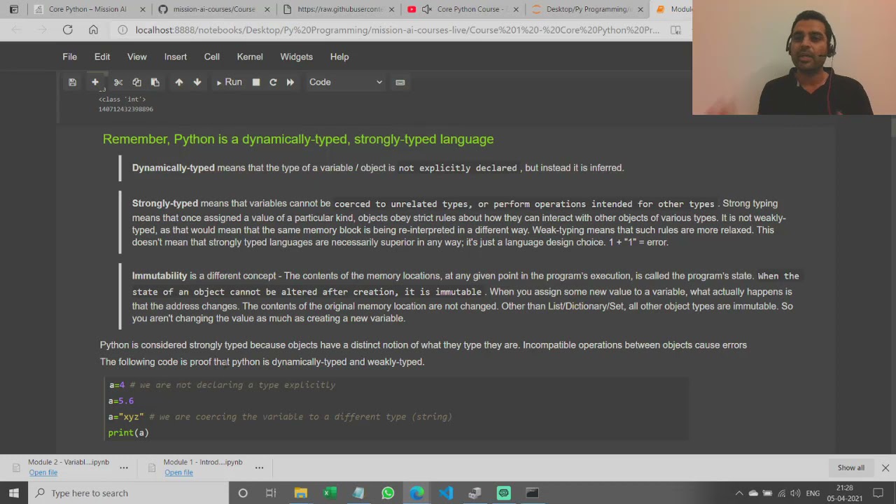 #3. Core Python - Module 2  - Variables, Data Types, Arithmetic, Relational Operators