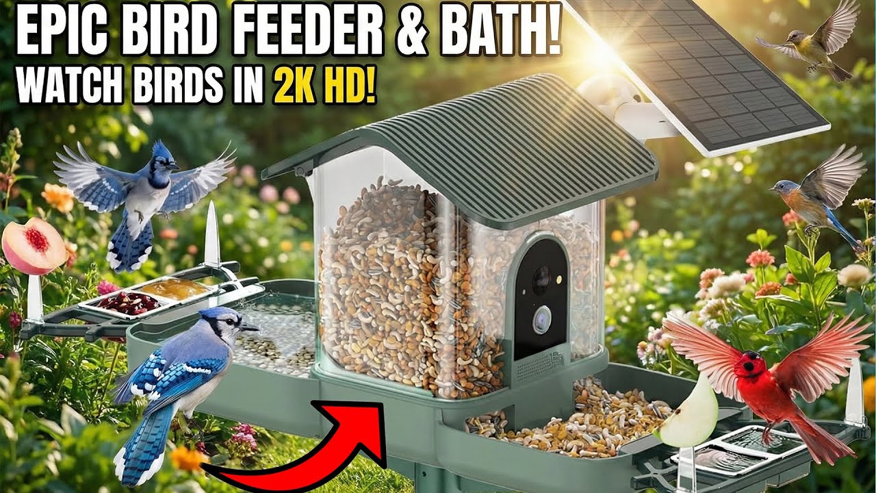This Bird Feeder Has TWICE The Camera for Twice the Birds!