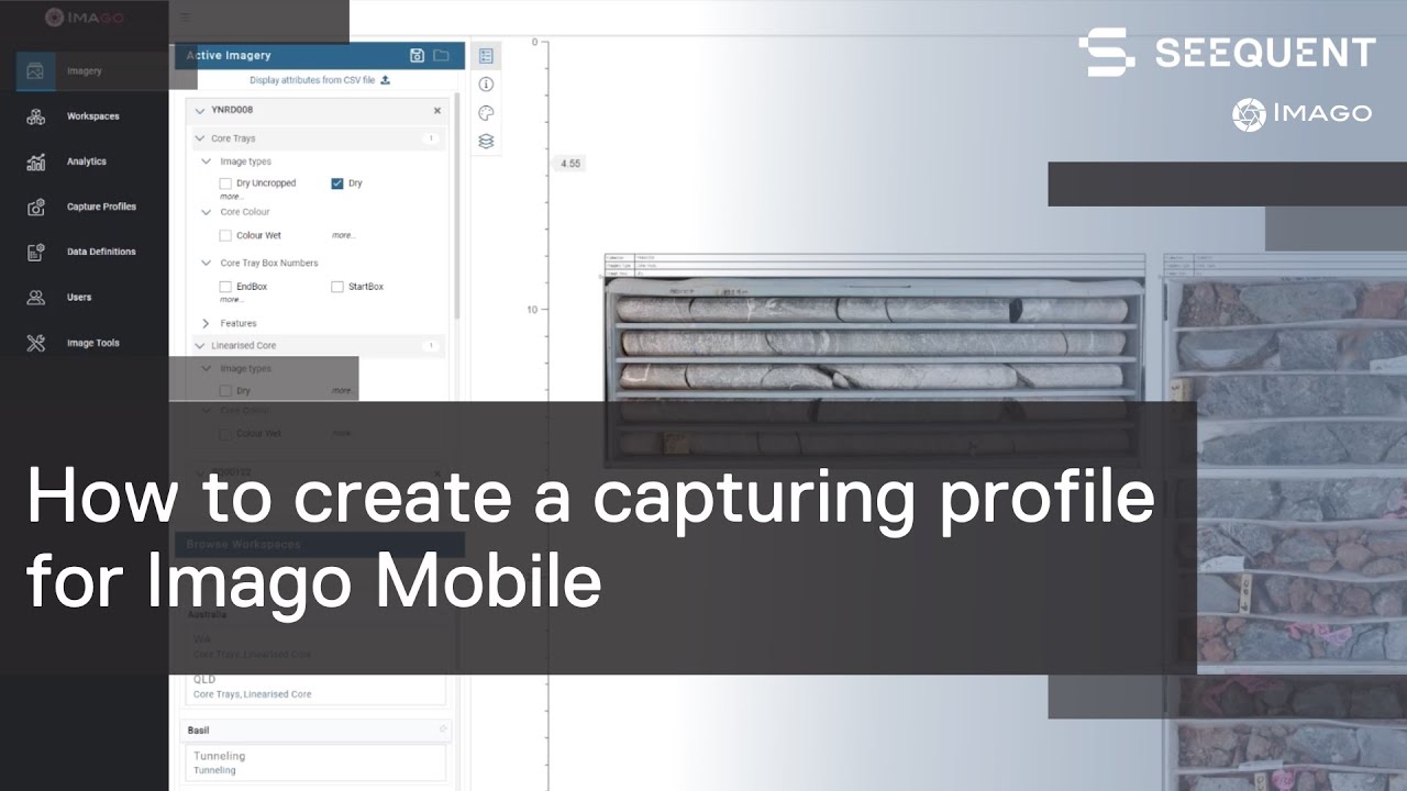 How to create a capturing profile for Imago Mobile