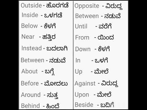 English words meaning in kannada #english #words #meaning #kannada #trending #viralvideos #shorts