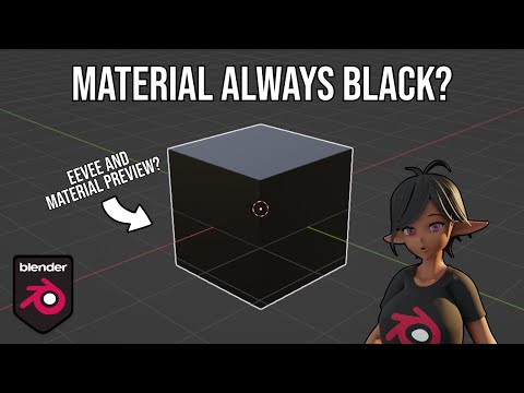 Material Always Displays as Black in Blender 4.2 (How to fix)