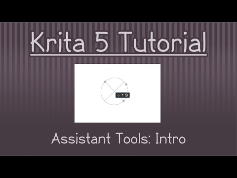 Krita 5.1 Tutorial: Assisant Tools Intro