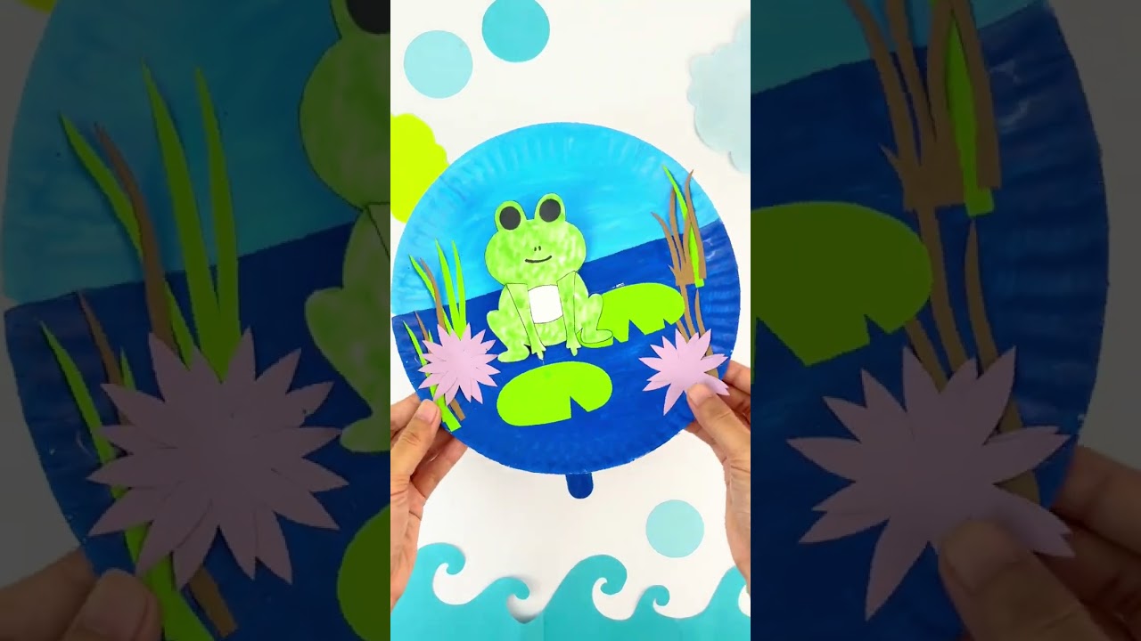 Frog Pond Craft (Free Template on Crafty Kids Play Website)