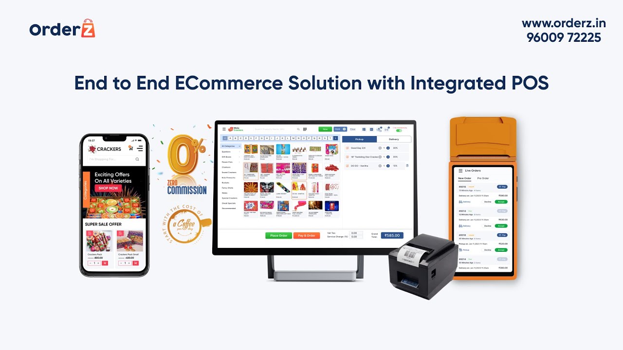A Complete Online Ordering Solution with Integrated POS System - OrderZ | For All Businesses