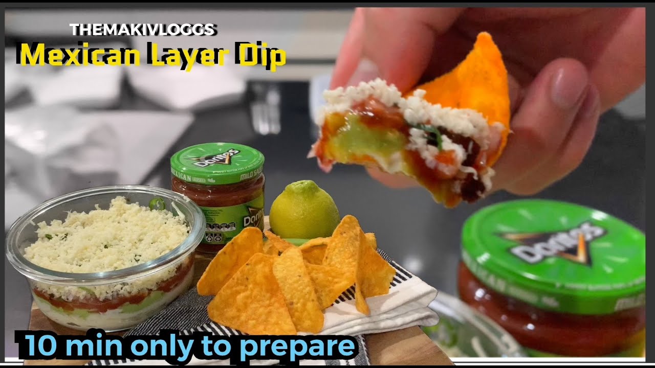 How to make a  Mexican Layer Dip  10 min Only   |  Mexican Layer Dip | Layer Dip