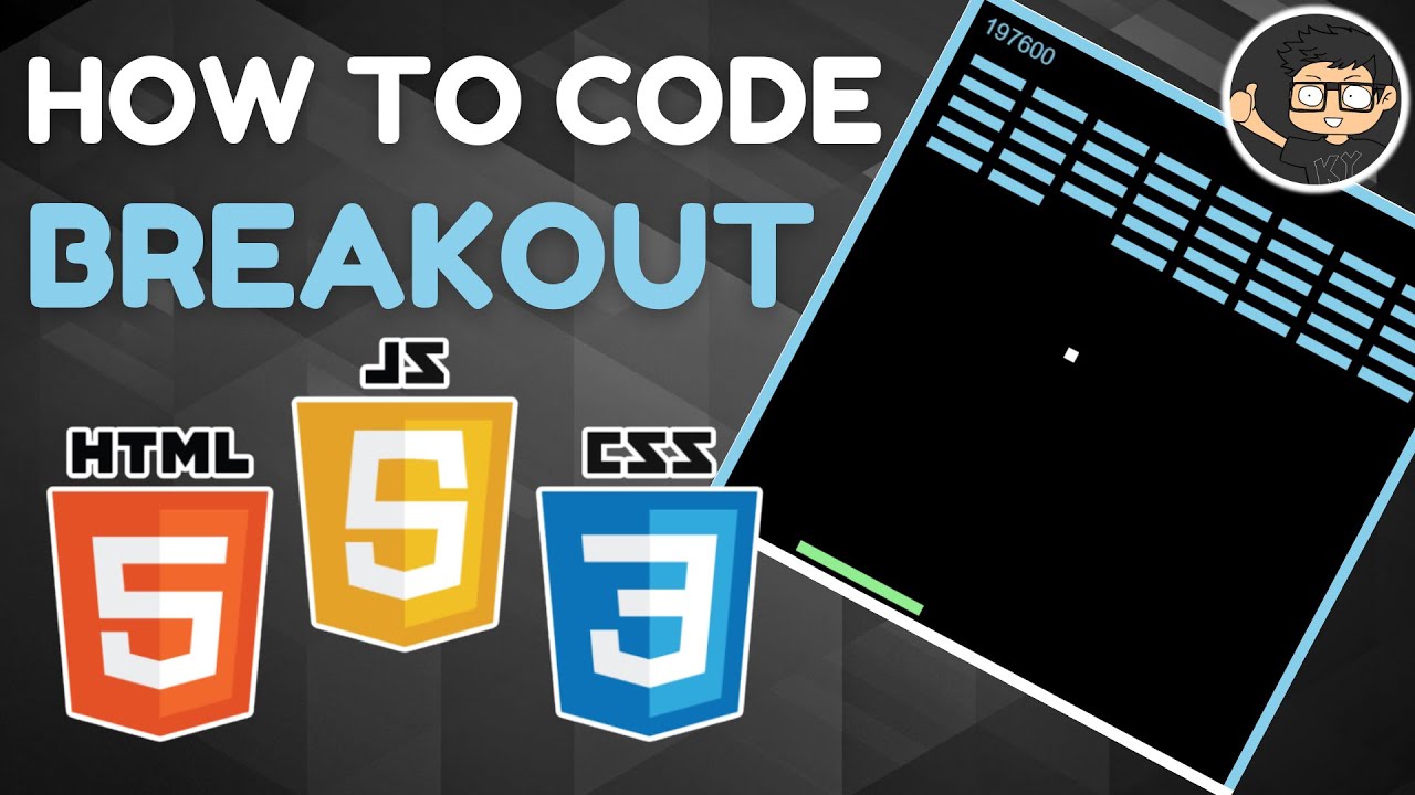Code brick breaker game in Javascript HTML CSS