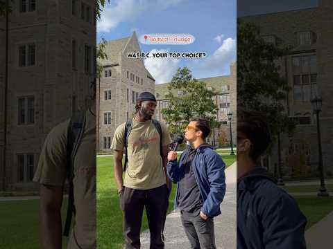 Asking BC students about their dream schools 💭 #students #college #bostoncollege #streetinterview