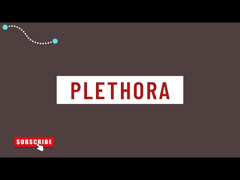 Plethora meaning & example | English with Dev