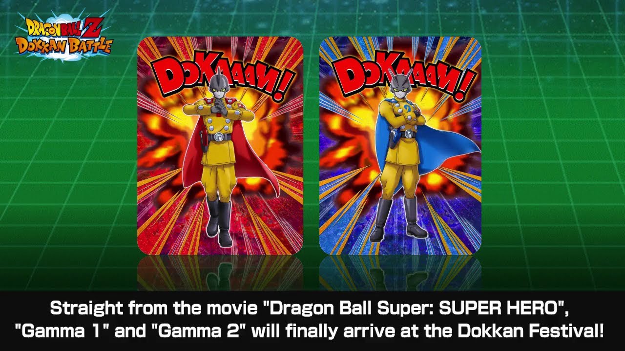 Dokkan Battle : Les visuels de Gamma 1 et 2 et des événements à venir