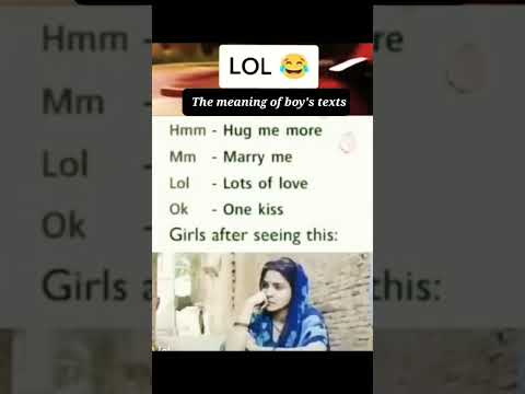 The meaning of boy's text's