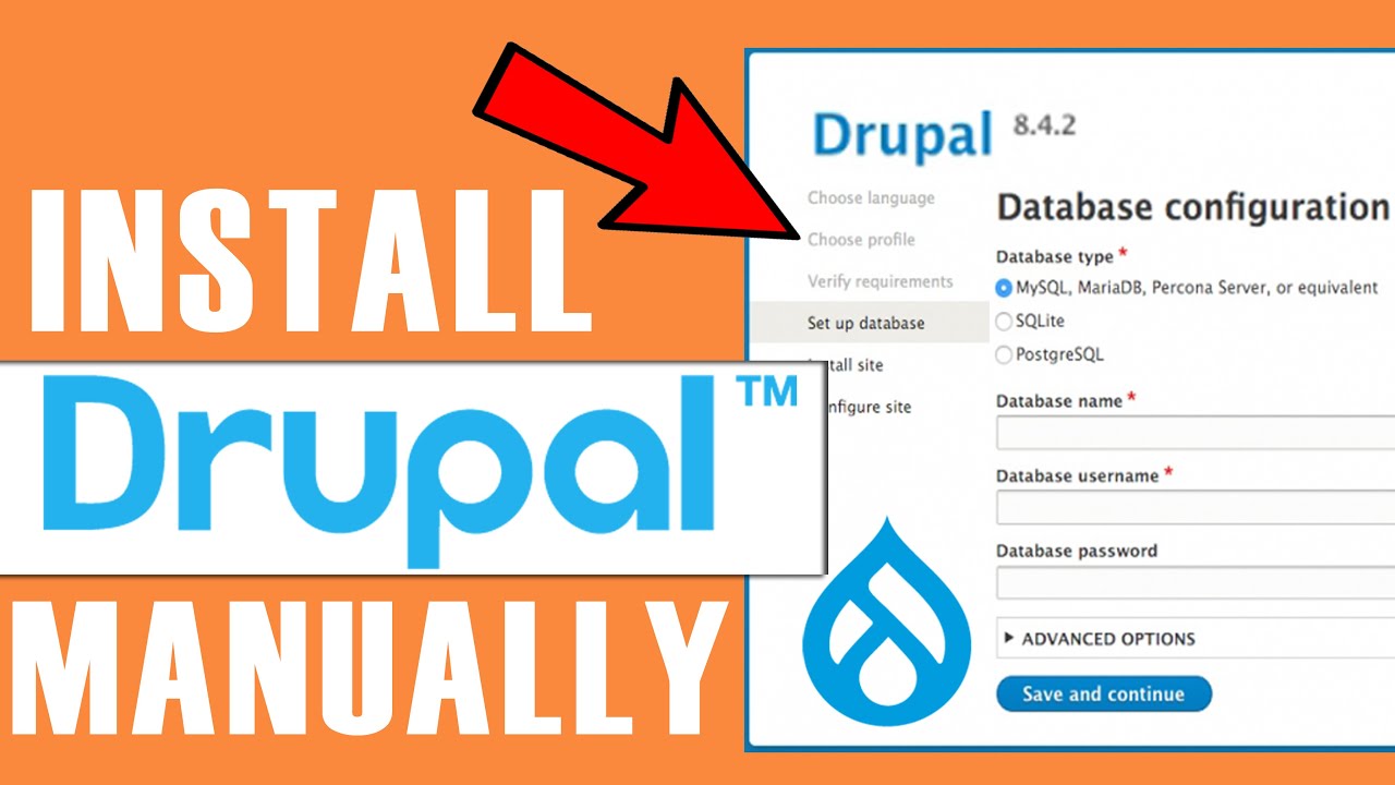 How to install Drupal manually?
