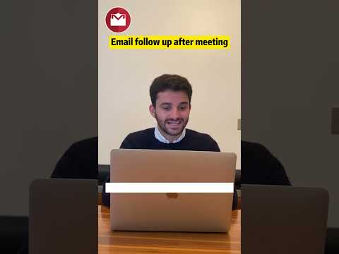 Email: Follow up after a meeting