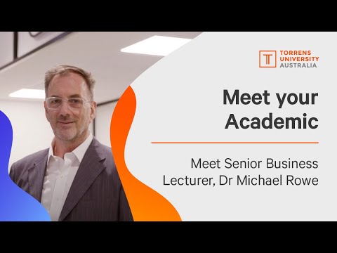 Master of Business Administration | Meet Your Academic | Dr Michael Rowe