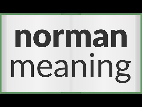 Norman | meaning of Norman