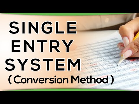 How To Complete Financial Record by Conversion Method | Single Entry System | Letstute Accountancy