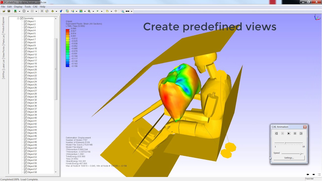 VCollab: Your FEA results in a 3D PDF or HTML