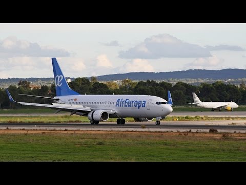 1 Hour+ A full day Planespotting at Palma De Mallorca Airport | Runway 24R (HD)