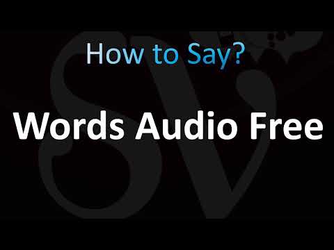 Pronounce Words Audio Free