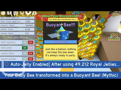 Getting the new buoyant bee in Bee Swarm Simulator!