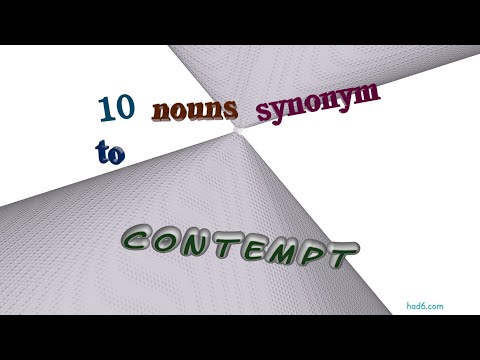 contempt - 11 nouns similar to contempt (sentence examples)