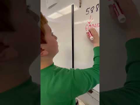 Smart Partial Quotients Over strategy for division: 588 divided by 12