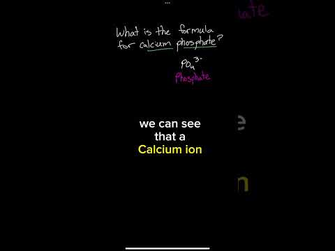 Calcium phosphate formula? #chemistry