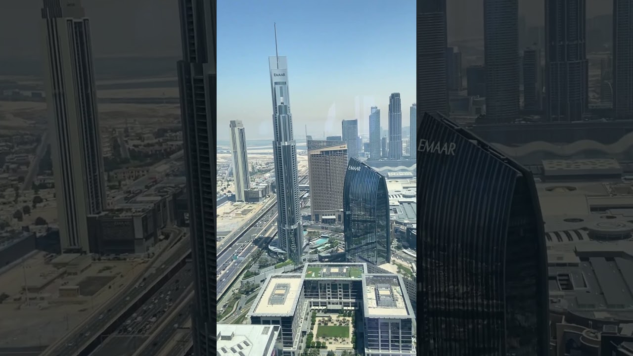 55th floor view #august2023 #dubaifountainshow #burjkhalifa #uae #55th #travel