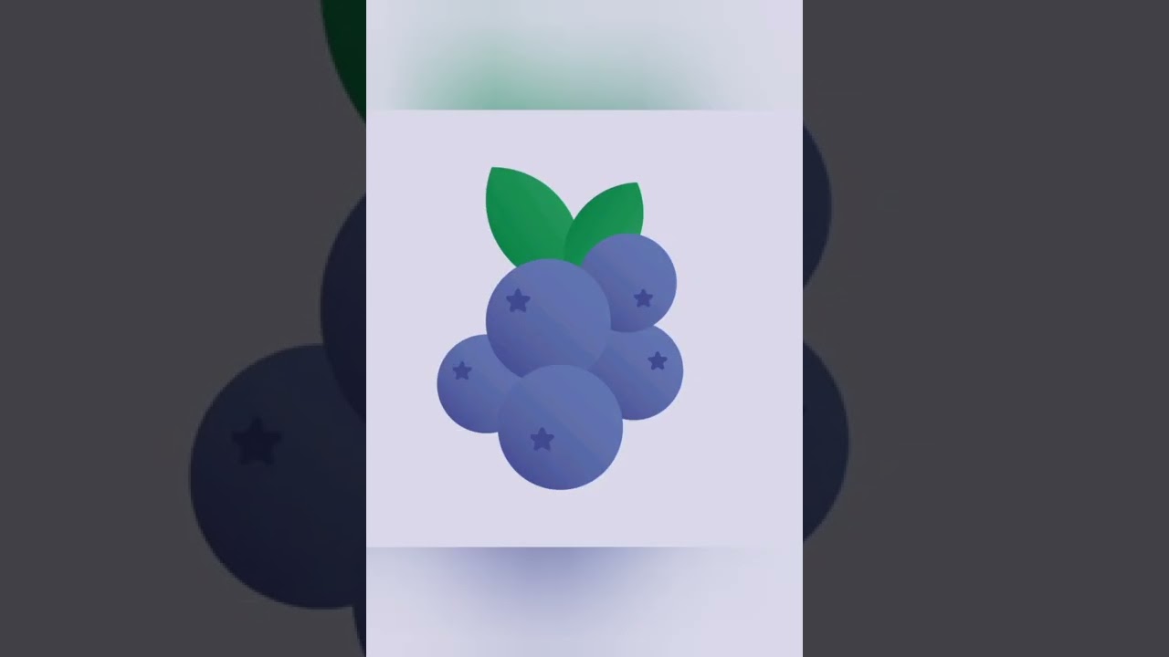 Blueberries Illustration Time-lapse