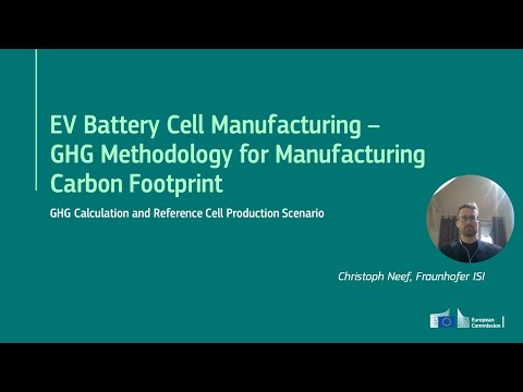 Innovation Fund 2024 Battery - Greenhouse gases (GHG) methodology -Manufacturing Carbon Footprint