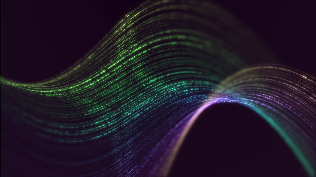 Animation with glow particles - Free Motion Graphics