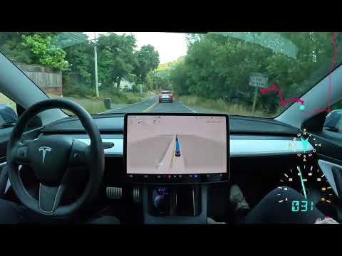 Raw 1x: Muir Woods to Corte Madera on Tesla Full Self-Driving Beta 11.4.4
