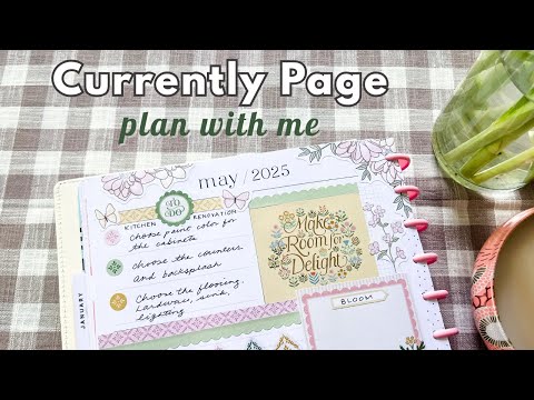 May 2025 Currently Page - Big Happy Planner Plan With Me & Chat! Cottage Charm, Live Love Posh