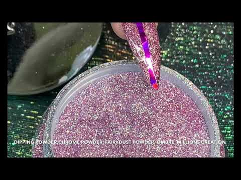 How To Dip Nails with Apple 5G Chrome Dip powder #584 & foil