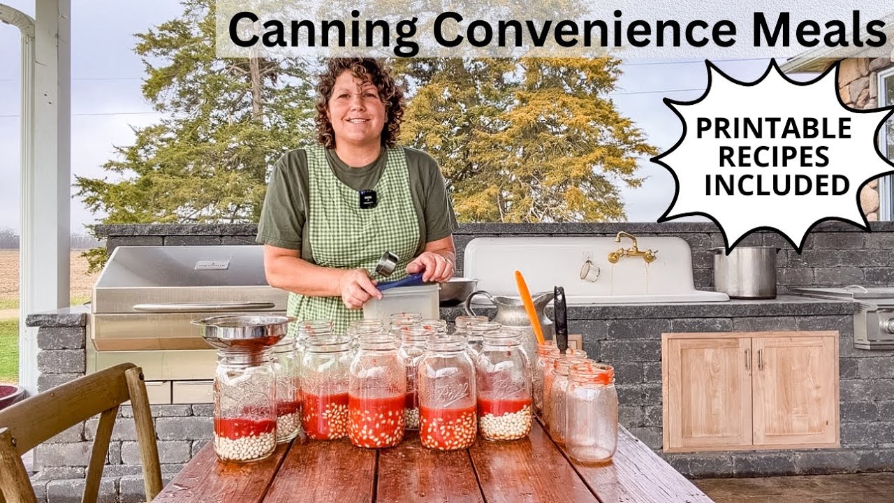Canning 40 Quarts of Convenience Meals for Long Days in the Summer Garden