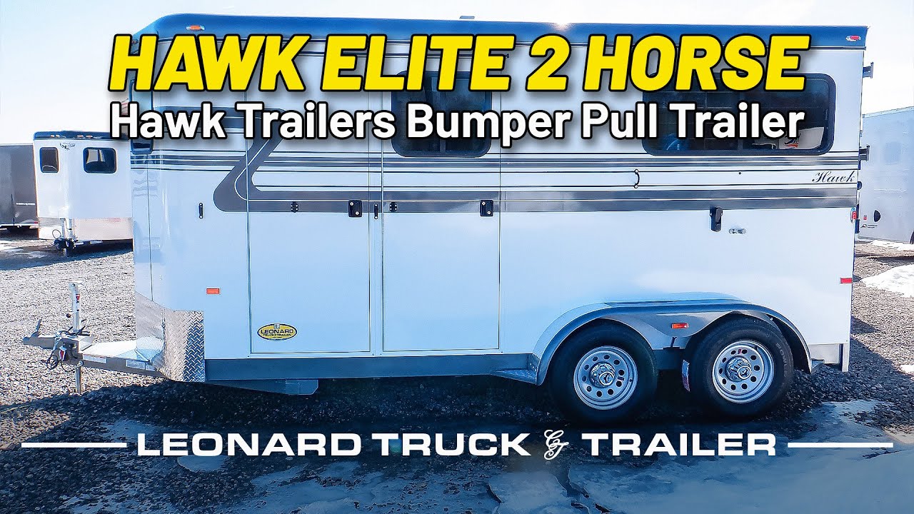 HAWK ELITE 2 HORSE - Hawk Trailers 2 Horse BP Trailer