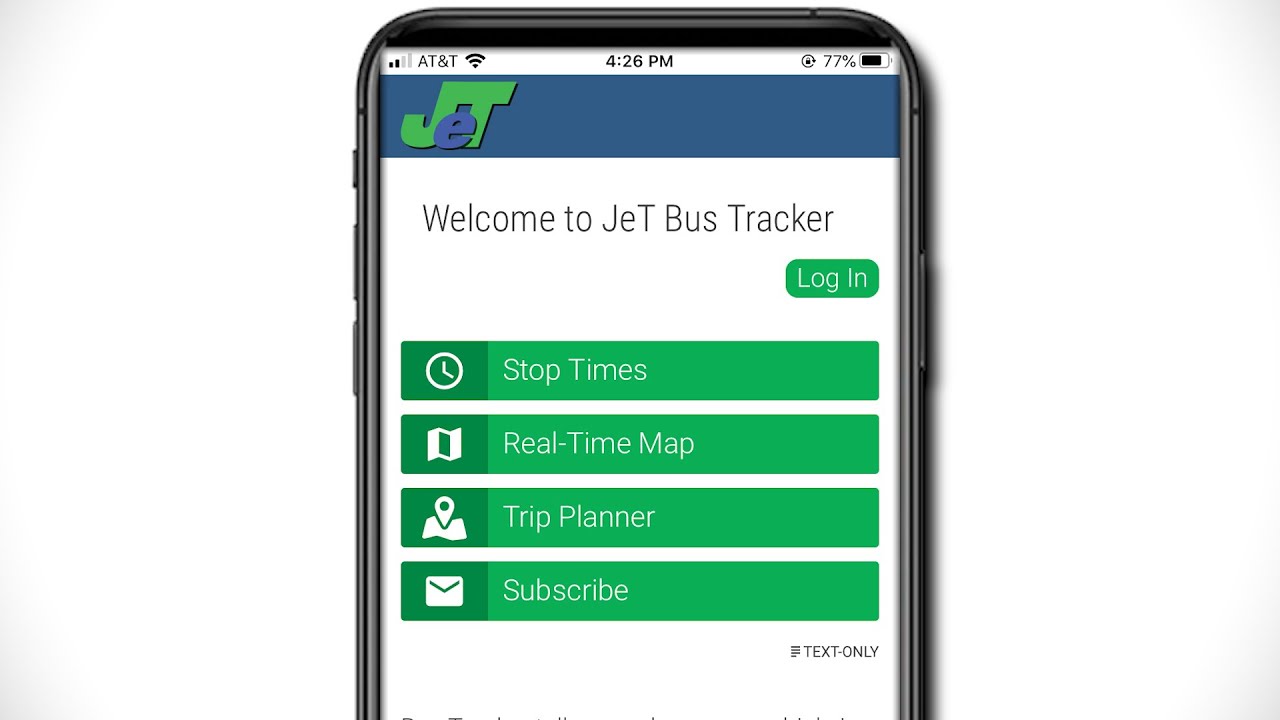 Jefferson Transit Bus Tracker App